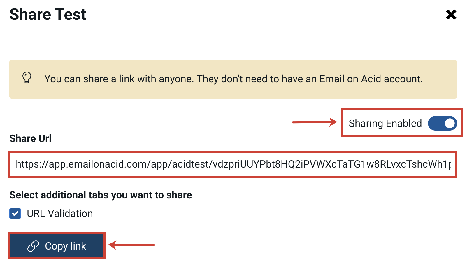 How to Share Email Preview Test Results - Email On Acid